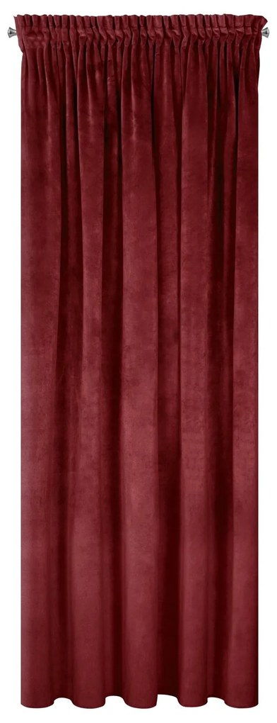 ZATEMŇOVACÍ ZÁVĚS NA PÁSCE RIA 140X270 CM BORDOVÁ