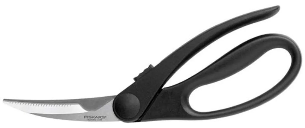 FISKARS Kuchyňské vybavení - Nůžky na drůbež, délka 23 cm, černá 1023819