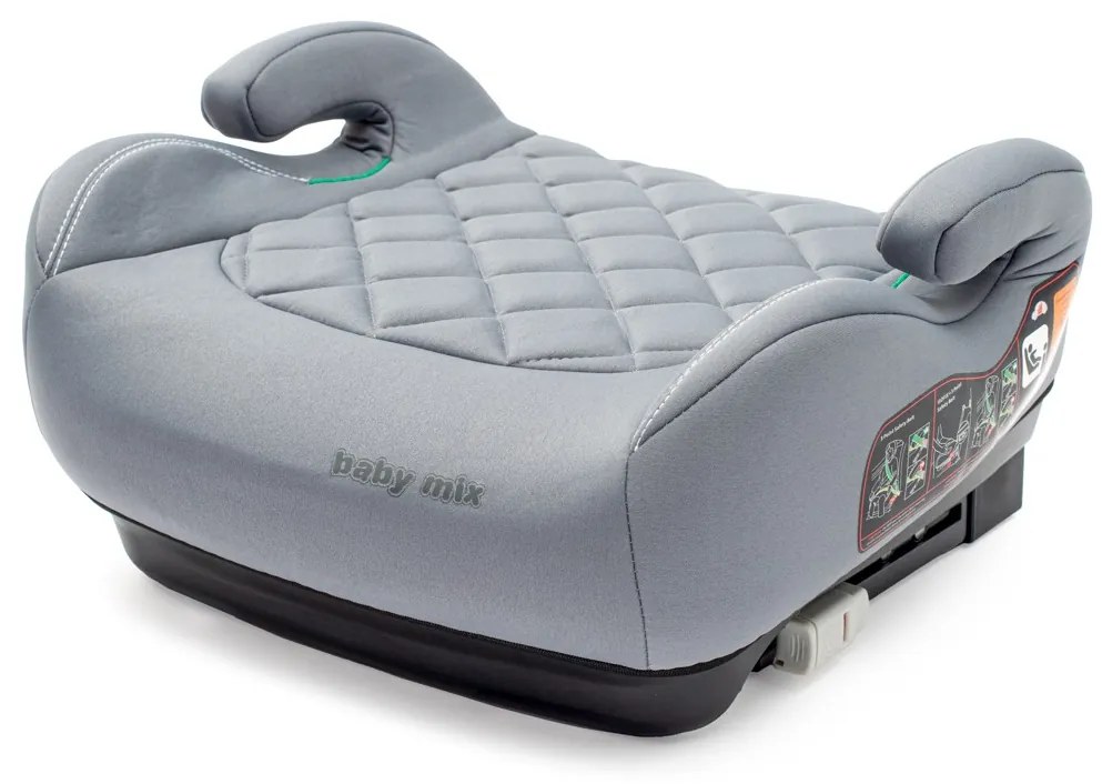 Autosedačka-podsedák BABY MIX HERO Plus ISOFIX I-SIZE grey 2025