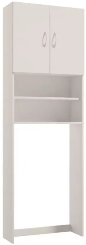 Erga Sara, skříňka nad pračku 64x25x189cm, bílá, ERG-207-B-06001