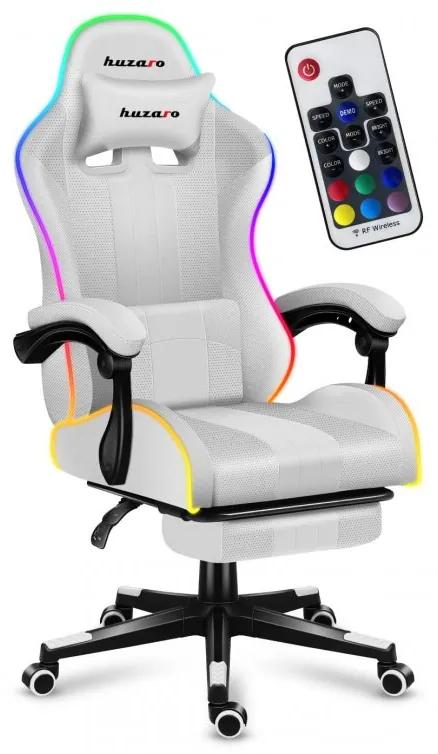 Gamer szék HUZARO Force 4.7 WHITE RGB