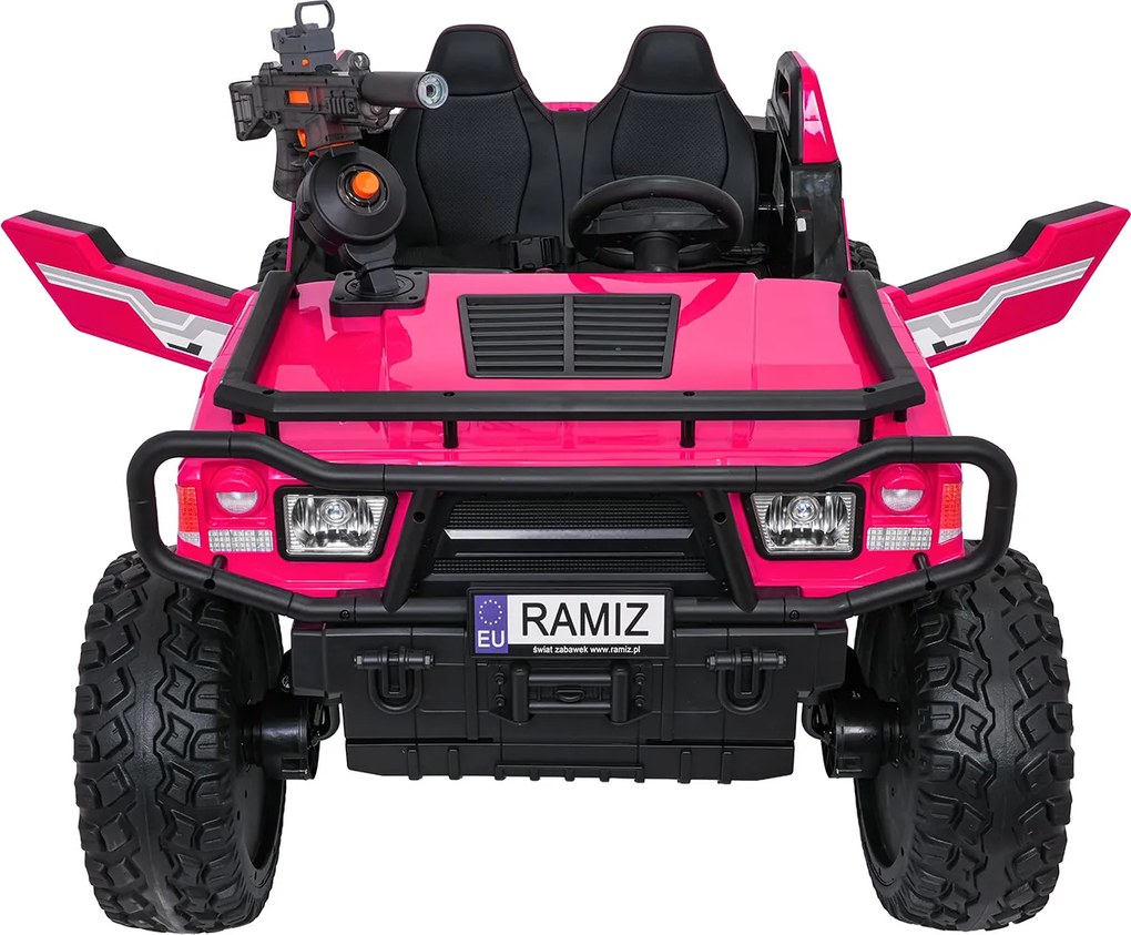 Ramiz Elektrická bugina PROSPECTOR STRONG pro děti růžová + pohon 4x4 + dálkové ovládání
