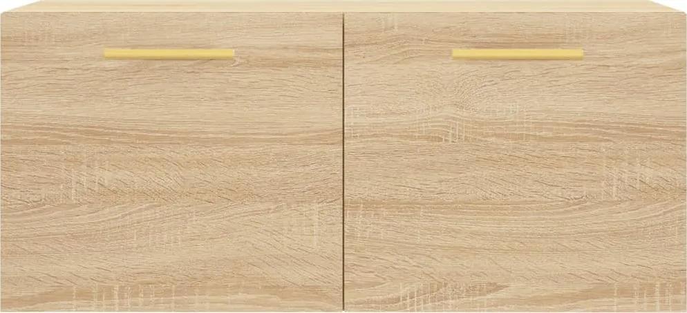 vidaXL Nástěnná skříňka 80 x 36,5 x 35 cm kompozitní dřevo [830063] Barva: dub sonoma
