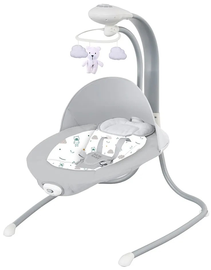 Dětské houpací lehátko NEW BABY TEDDY PLUS s vibrací