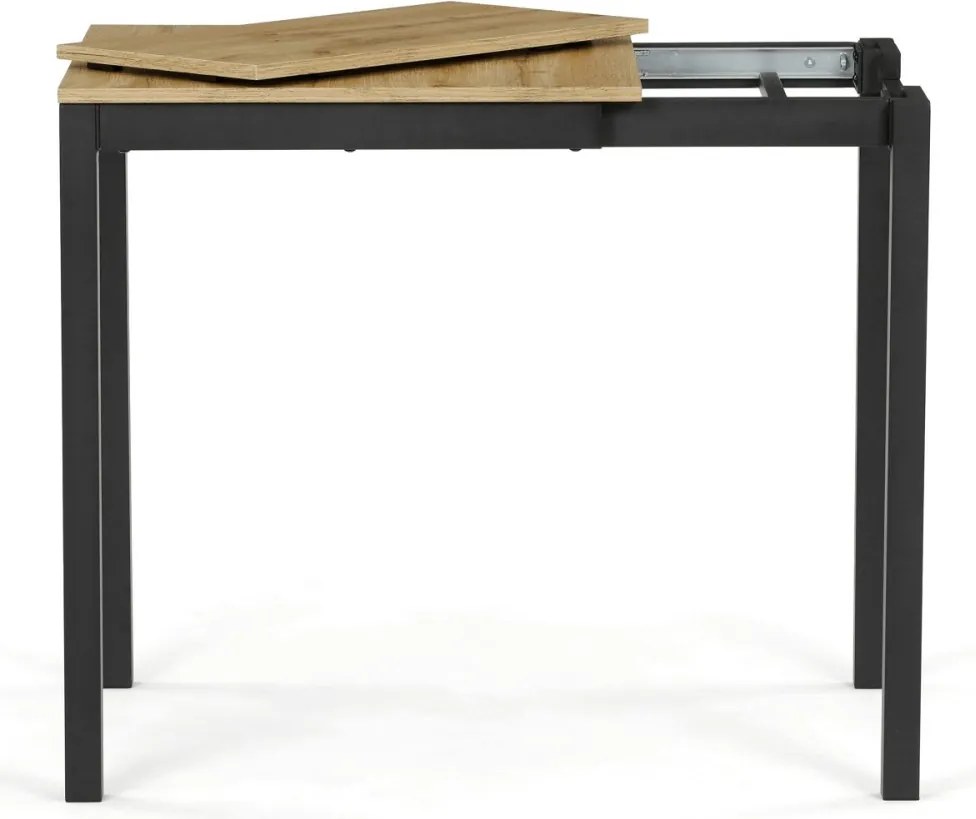 Jídelní stůl rozkládací 60-90x60 cm GDT-206 OAK, melamin, dub – Barva (vyberte): hnědá hnědá