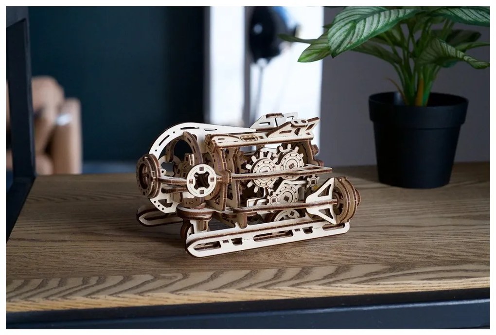 Ugears 3D dřevěné mechanické puzzle Steampunková ponorka