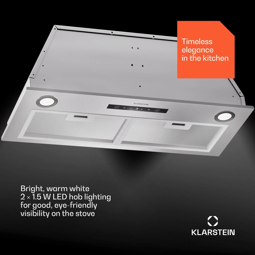 Paolo 72, vestavná digestoř, 72 cm, 520 m³/h, LED Touch, A++