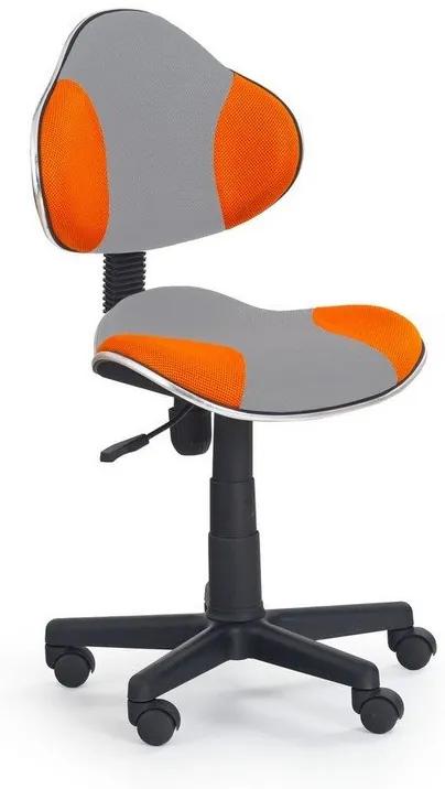 Dětská židle Flash Q-G2 šedo-oranžová