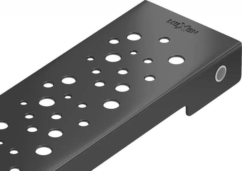 Mexen Flat M12 krytka pro liniový odtok 100 cm, černá - 1721100