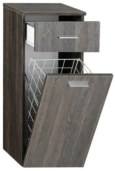 ZOJA/KERAMIA FRESH skříňka spodní s košem 35x78x29cm,mali wenge (50262) Aqualine