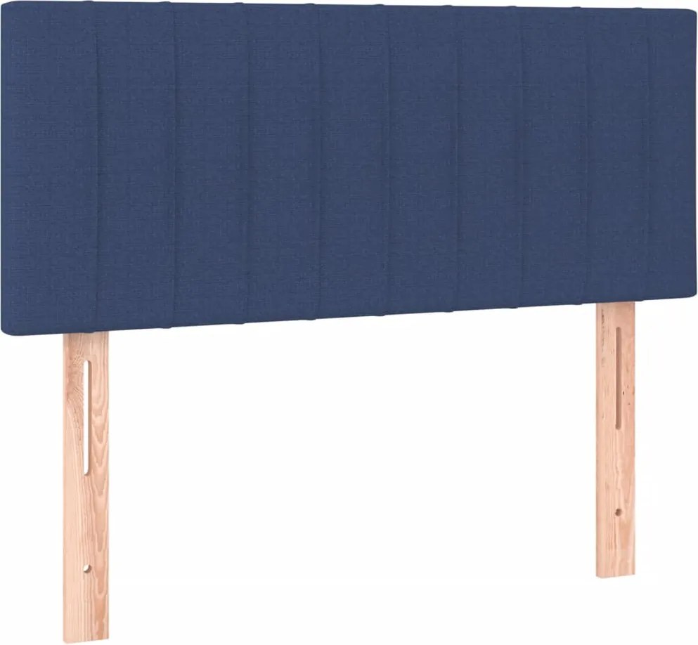 Box spring postel s matrací modrá 100 x 200 cm textil 3140199