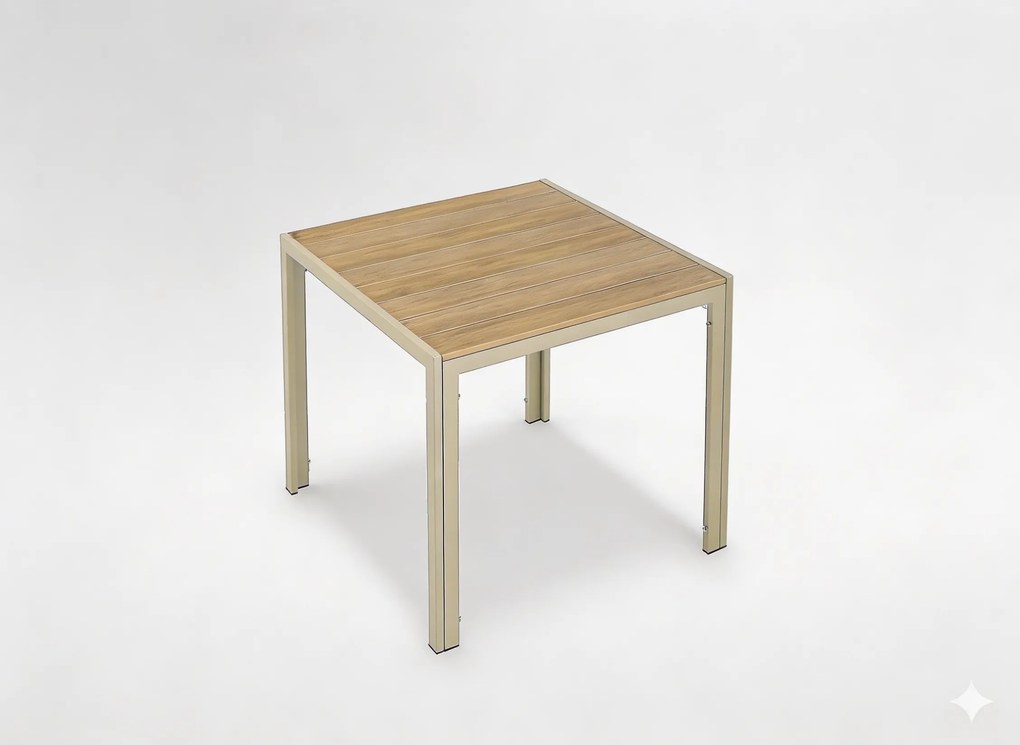 Zahradní stůl Devon 80 cm béžový