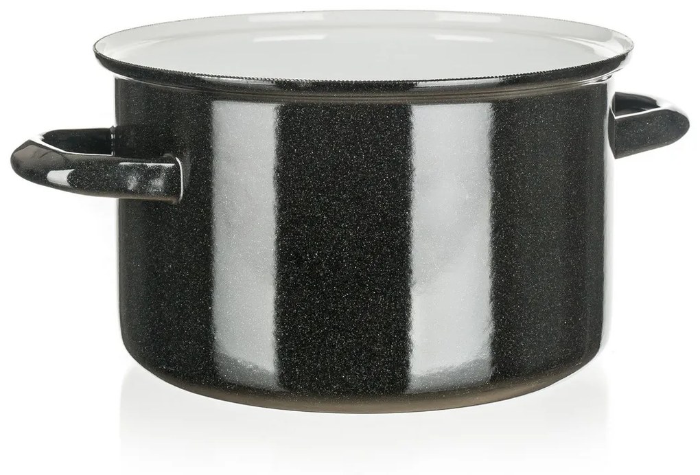 Belis Smaltovaný hrnec Standard 20 cm, černá