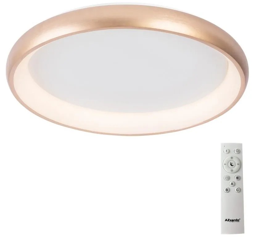 Azzardo | Azzardo AZ5073 - LED Stmívatelné stropní svítidlo ANTONIO LED/50W/230V zlatá +DO | AZ5073