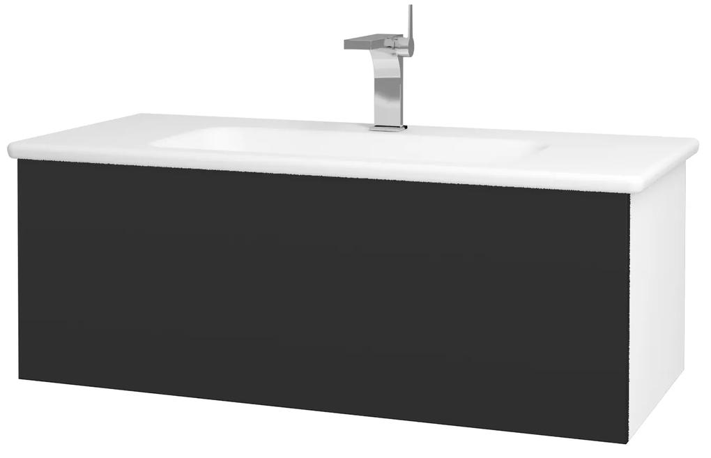 Dřevojas Koupelnová skříň VARIANTE SZZ 100 (umyvadlo Euphoria) Varianta: N01 Bílá lesk / D17 Colorado