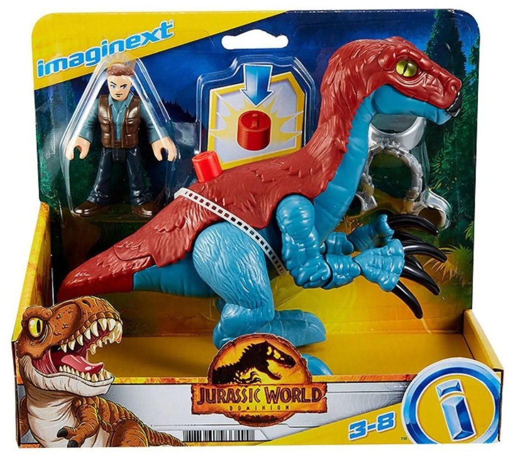 Fisher price imaginext therizinosaurus, mattel gvv63