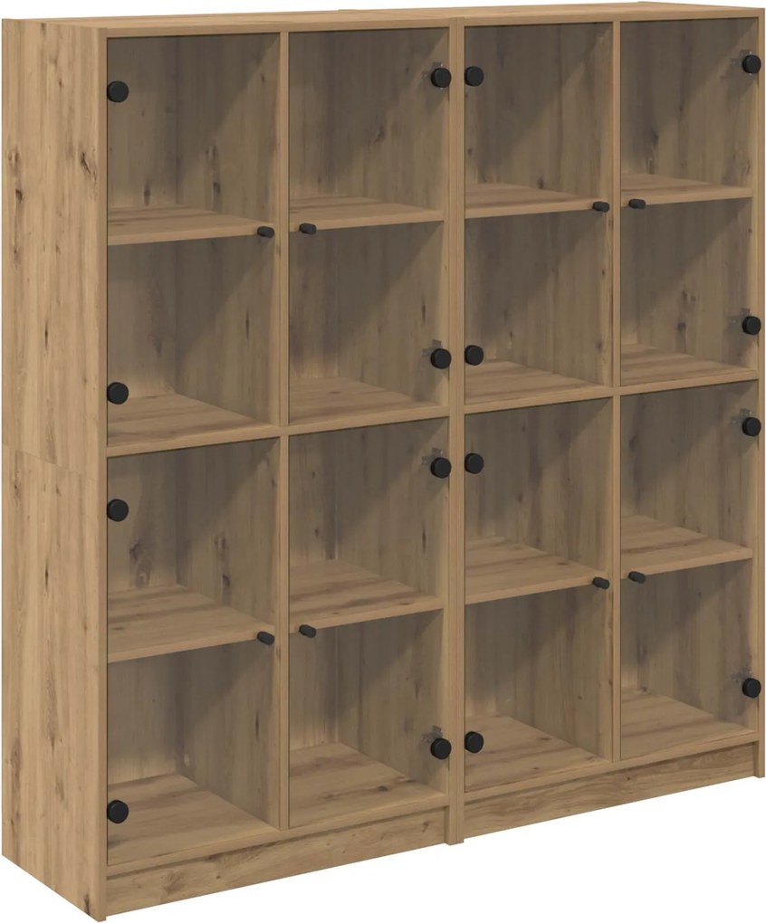 Vysoký bufet 2 ks Artisanový dub 68 x 37 x 142 cm 3402645