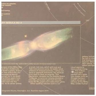 Plakát Vesmírný průzkum, Milky Way Nebula Map 72.5 x 48.5 cm