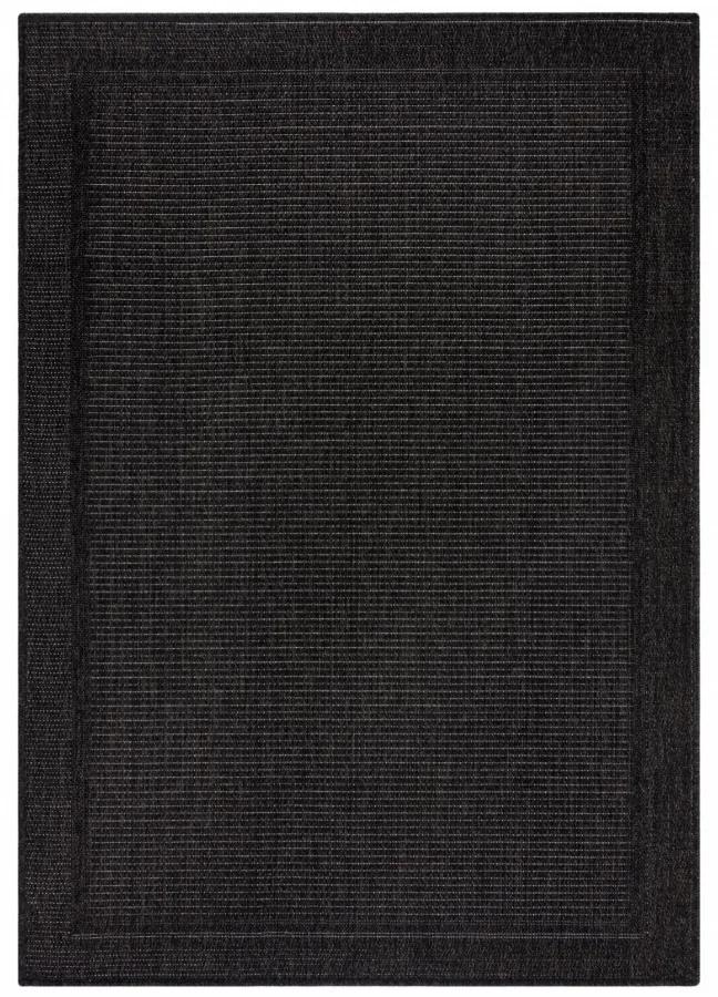 Hans Home | Kusový koberec Aruba Alfresco Weave Charcoal – na ven i na doma - 133x170
