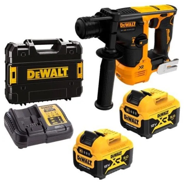 Aku bezuhlíkové vrtací kladivo DeWALT DCH072P2 12 V 2 x XR 5,0 Ah