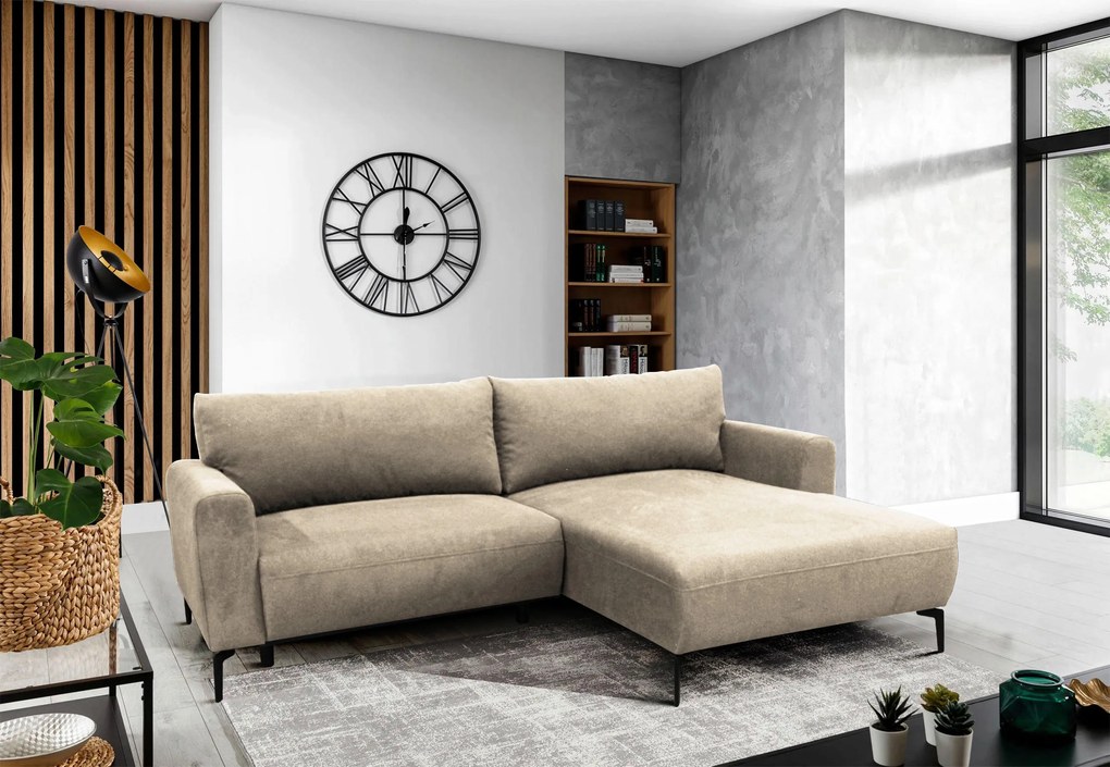 XXXLutz ROHOVÁ SEDAČKA, textil, béžová MID.YOU - Sedací soupravy - 001574005601