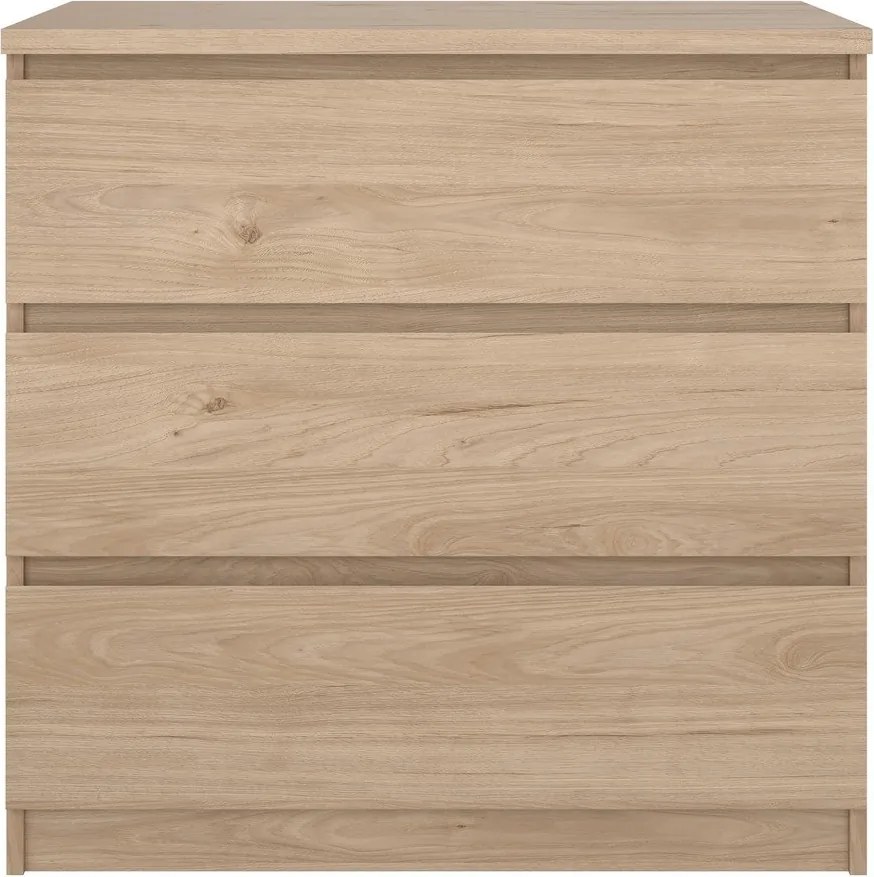 Komoda v dekoru dubu v přírodní barvě 77x76x50 cm Naia – Tvilum
