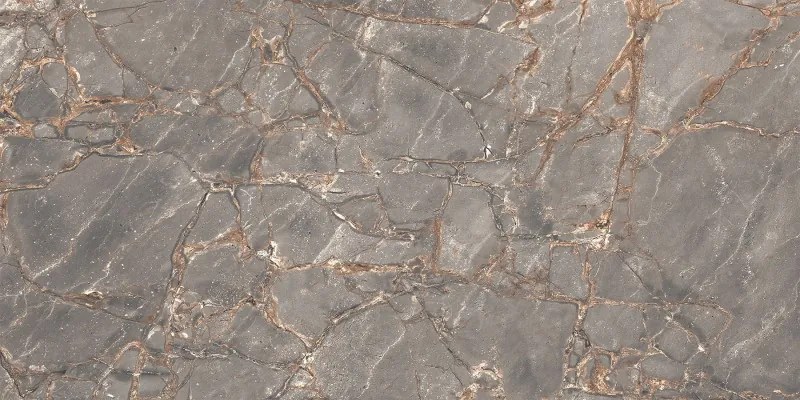 Mexen Rubble Šedý glazovaný rektifikovaný gres G1, dlaždice 120 x 60 cm, carving - TL401-120-060-02
