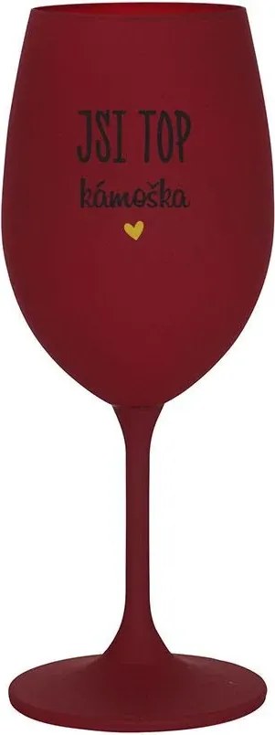 JSI TOP KÁMOŠKA - bordo sklenice na víno 350 ml