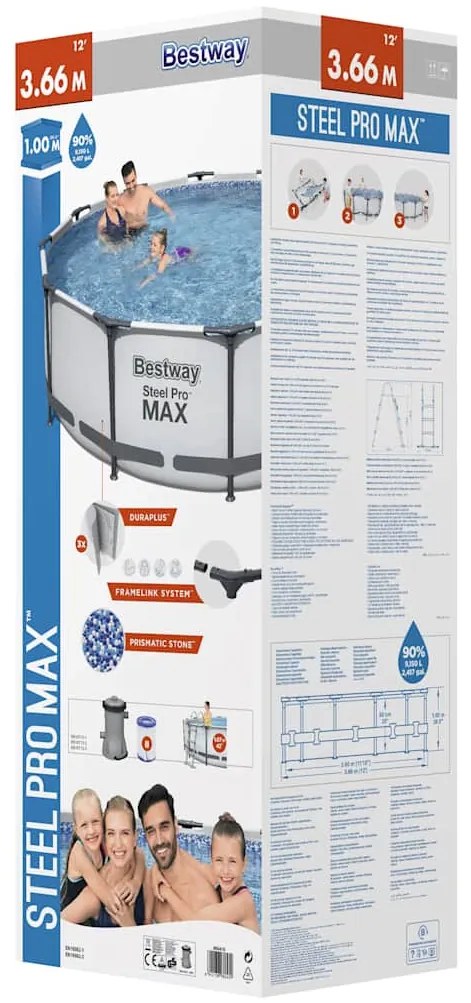 Bestway Bazénový set Steel Pro MAX 366 x 100 cm