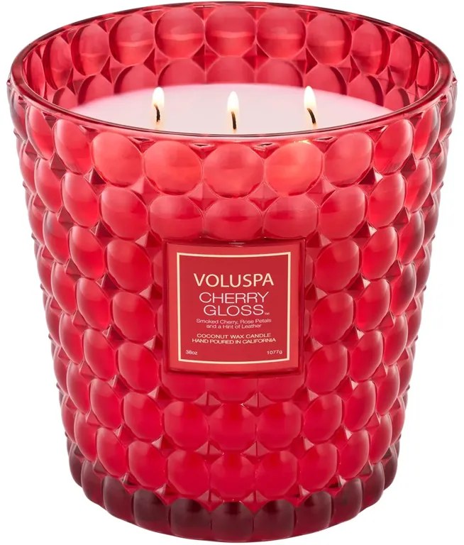 Voluspa – vonná svíčka Cherry Gloss (Třešňový lesk), 1077 g