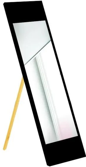 Stojací zrcadlo s černým rámem Oyo Concept, 35 x 140 cm