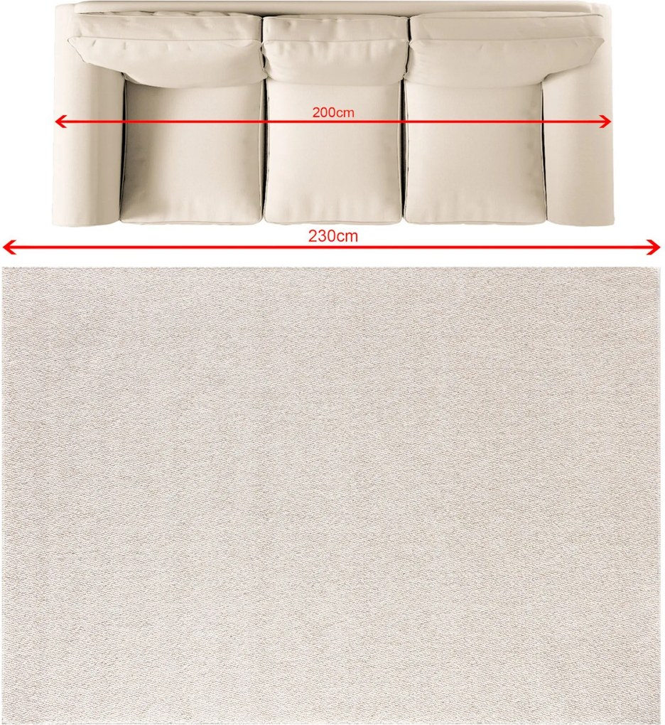 Koberec Solaro linen grey 160x230 cm