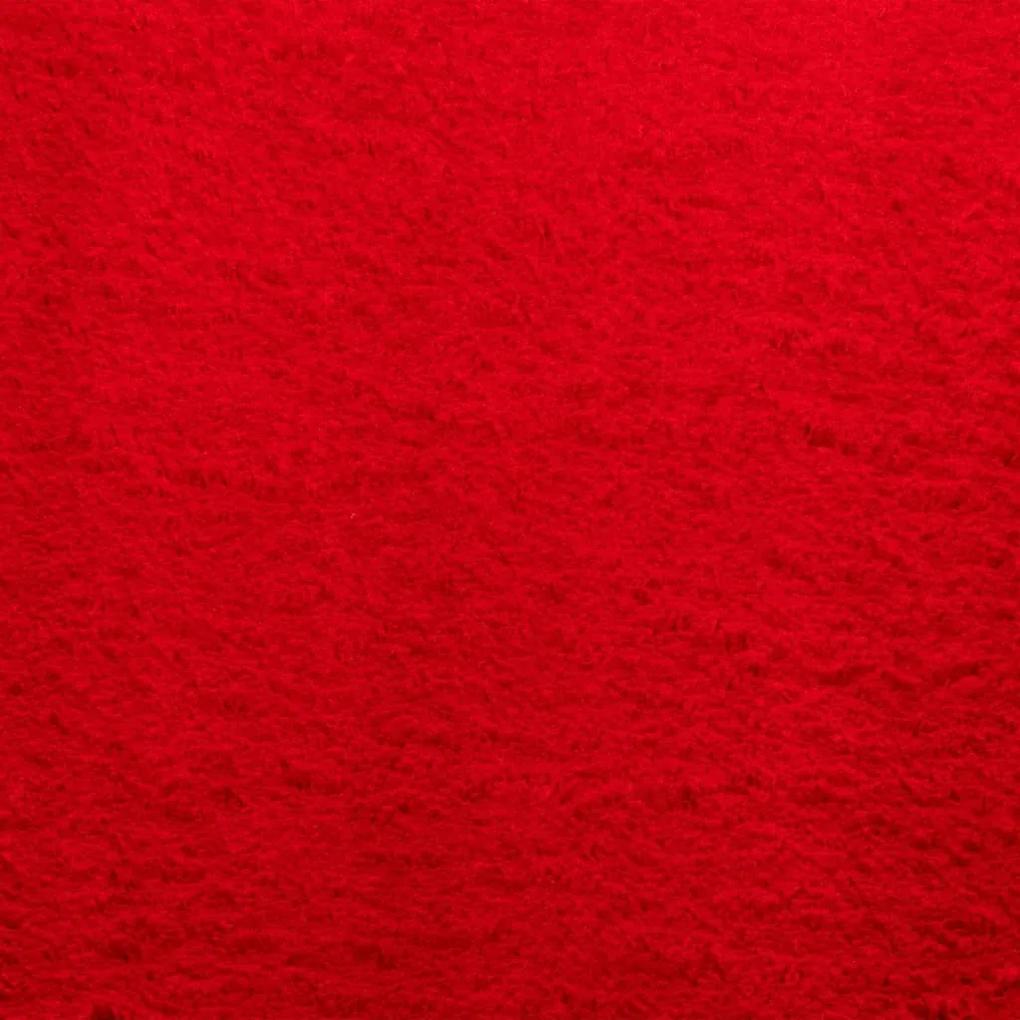 Koberec HUARTE krátký vlas měkký a pratelný červený 240x340 cm - Default Title