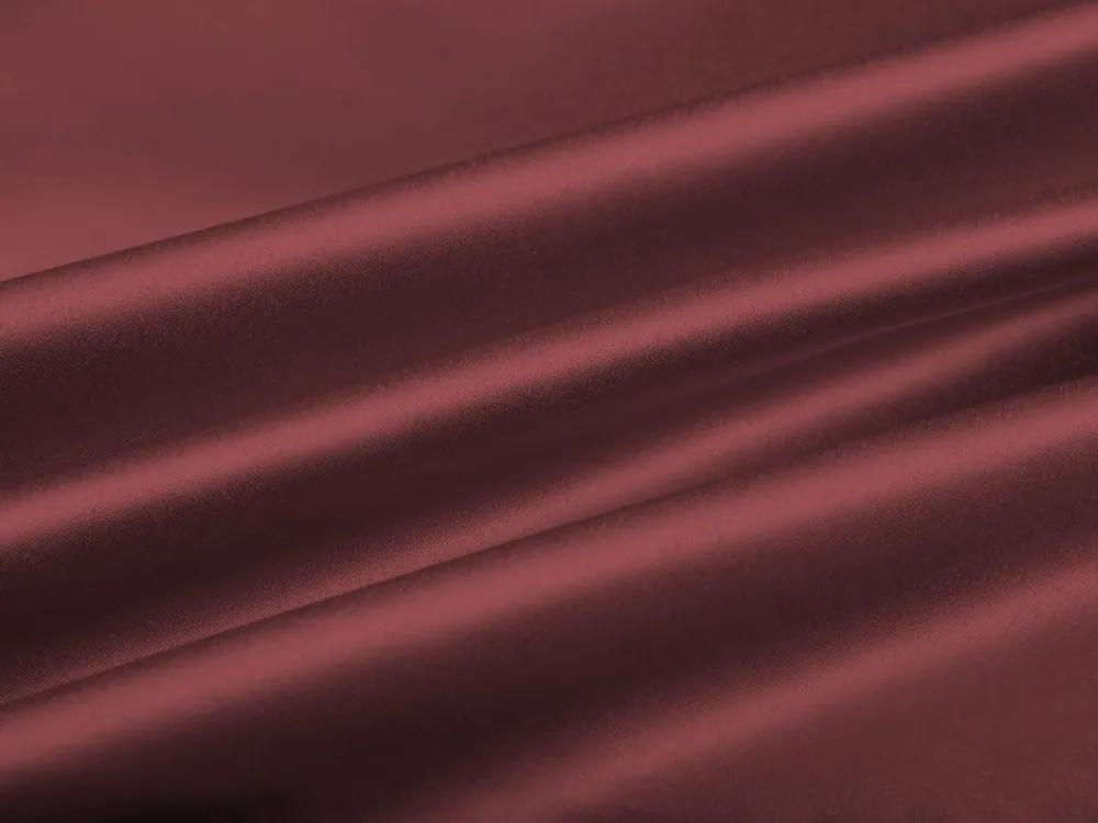 Biante Saténový běhoun na stůl polyesterový Satén LUX-007 Vínový 35x180 cm