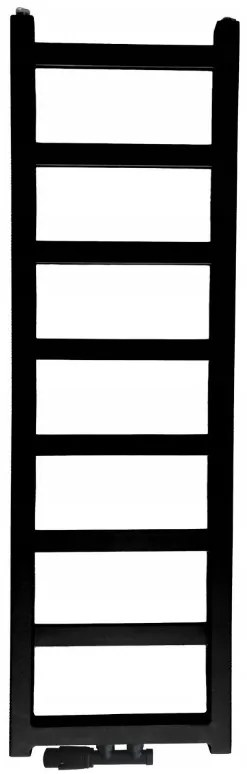 Regnis DEX, topné těleso 300x990mm se středovým připojením 50mm, 447W, černá matná, DEX100/30/D5/BLACK