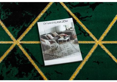 Dywany Luszczow Kusový koberec kulatý EMERALD EXCLUSIVE 1020 mramor, trojúhelníky lahvově zelená / zlato Rozměr koberce: 160 cm KRUH