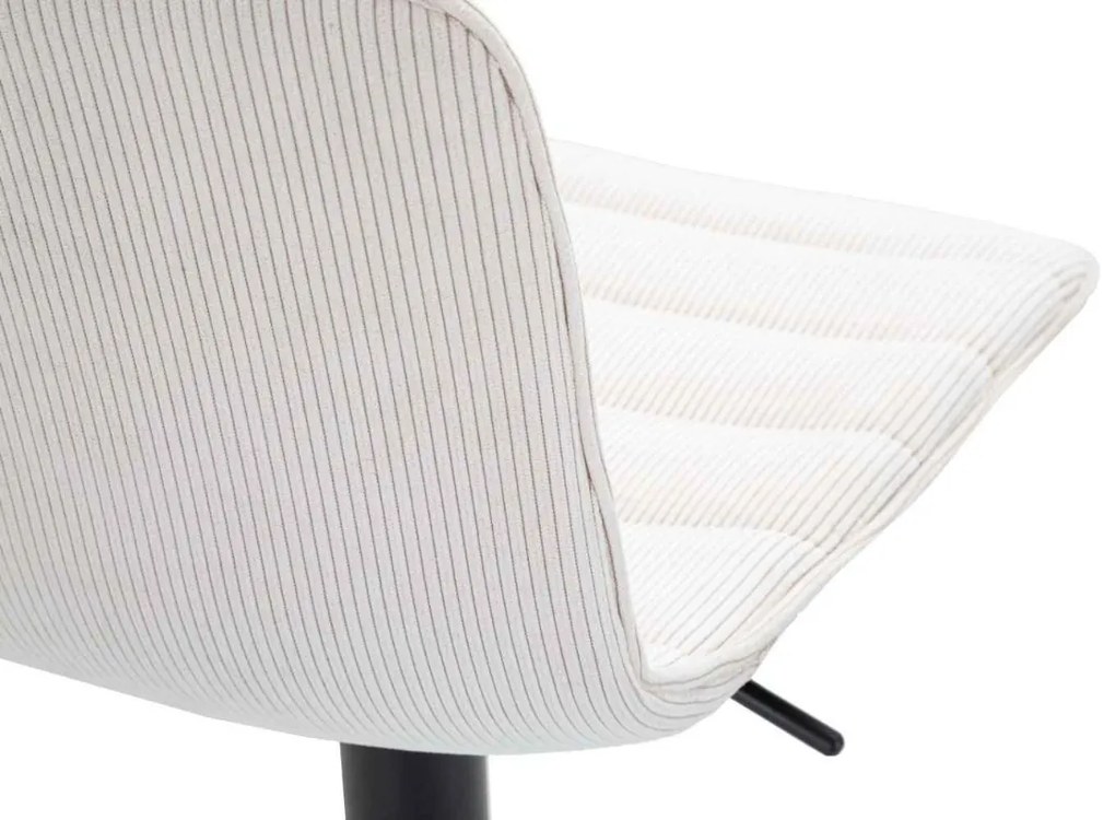 Designová barová otočná židle Camaxtli bílá