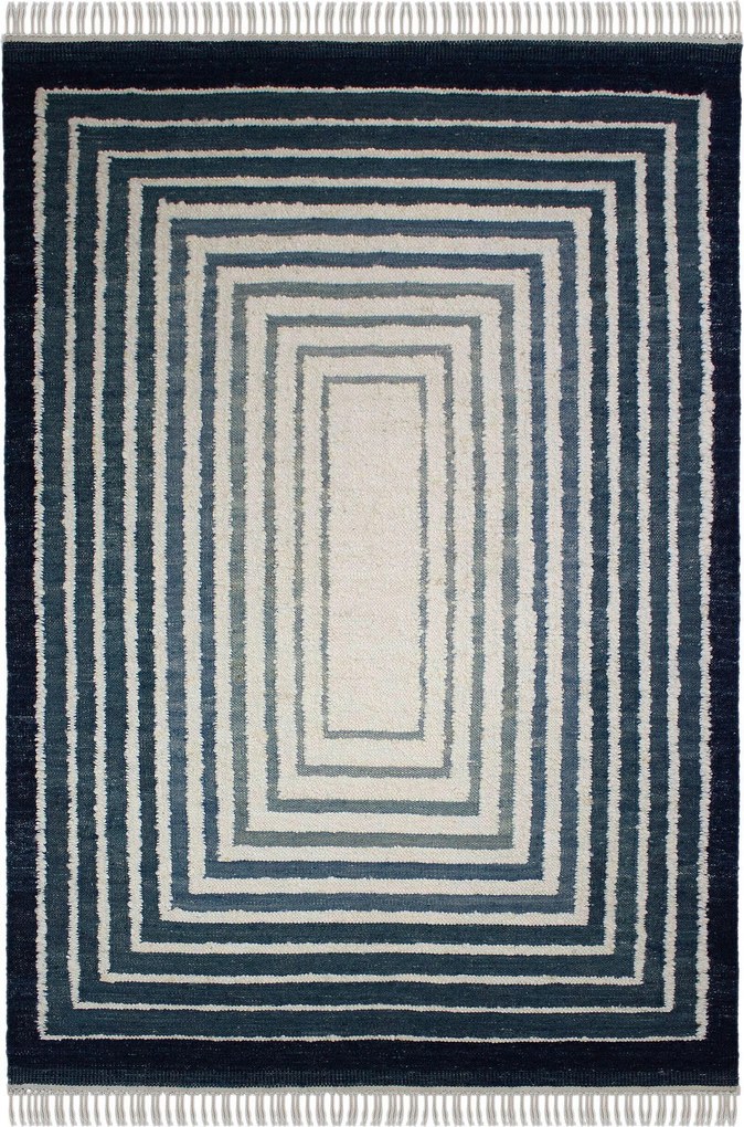 XXXLutz RUČNĚ TKANÝ KOBEREC, 140/200 cm modrá Flair Rugs - Online Only koberce & rohožky - 003165049201