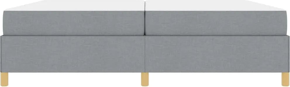 Rám postele Světle šedá 200 x 200 cm textil 3398962