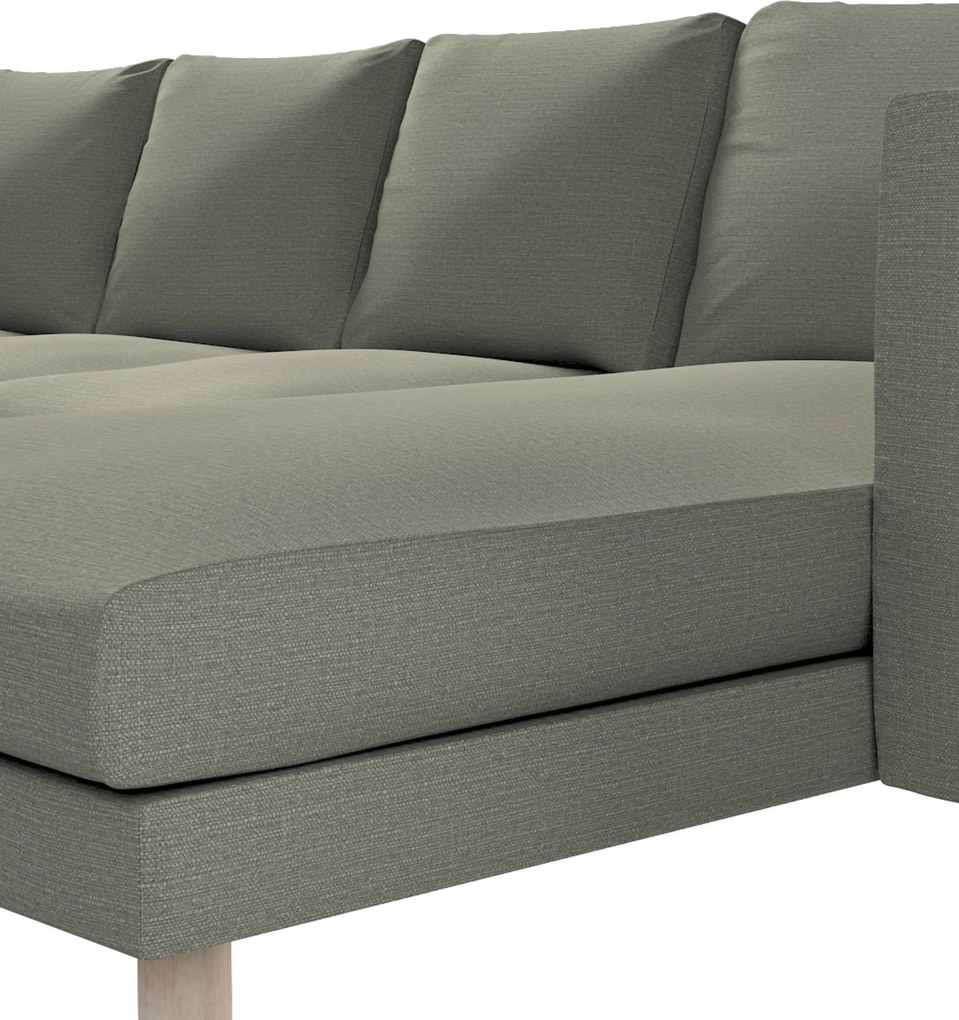 Potah na pohovku IKEA Norsborg 4-místná se šezlongem barva šedá látka pletený vzor