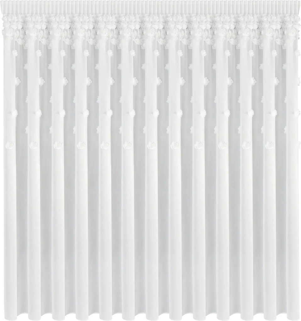 ZÁCLONA NA PÁSCE DIANA3 350X270 CM BÍLÁ