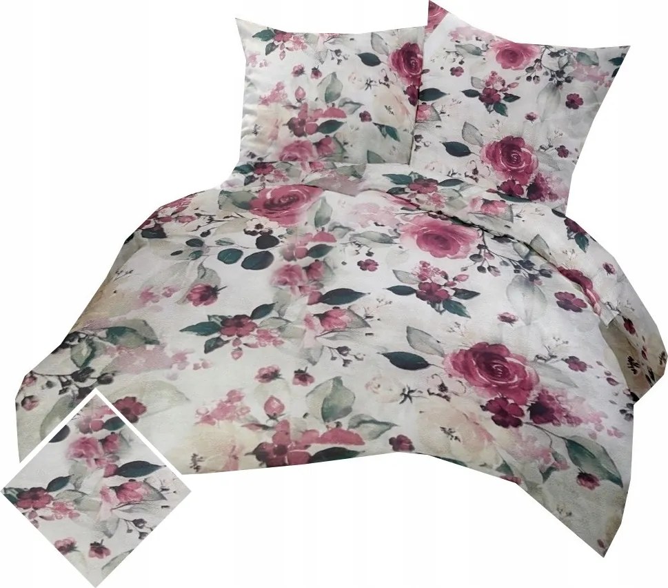 Sada Povlečení 160x200 2x 70x80, 100% Bavlna, 140 g/m2, vzor: Akvarel