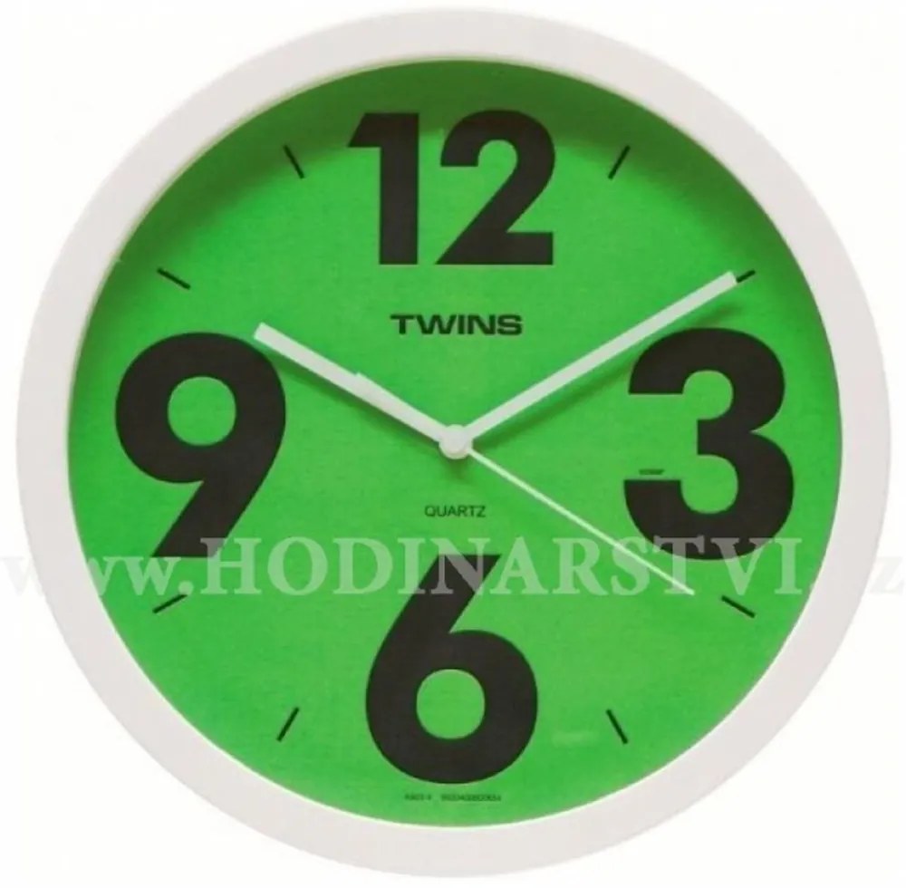 Hodiny Twins 903 green 26cm