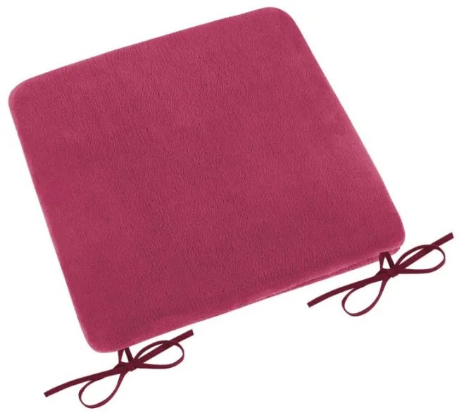 Bellatex Sedák hladký Korall micro 40x40 cm vínová