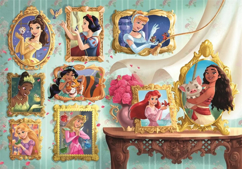 Clementoni puzzle disney princezny: obrazová galerie 1000 dílků