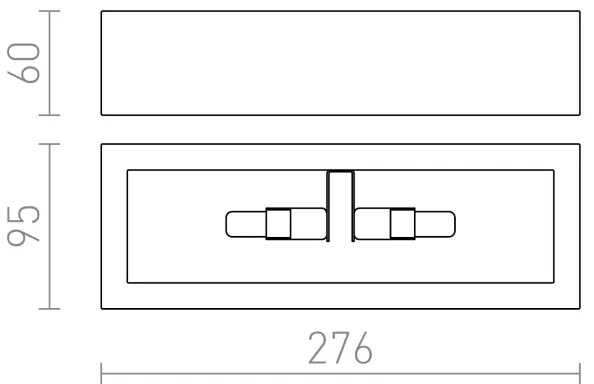 RED - Design Rendl - R10465 - Nástěnné svítidlo WIM 2xG9/40W/230