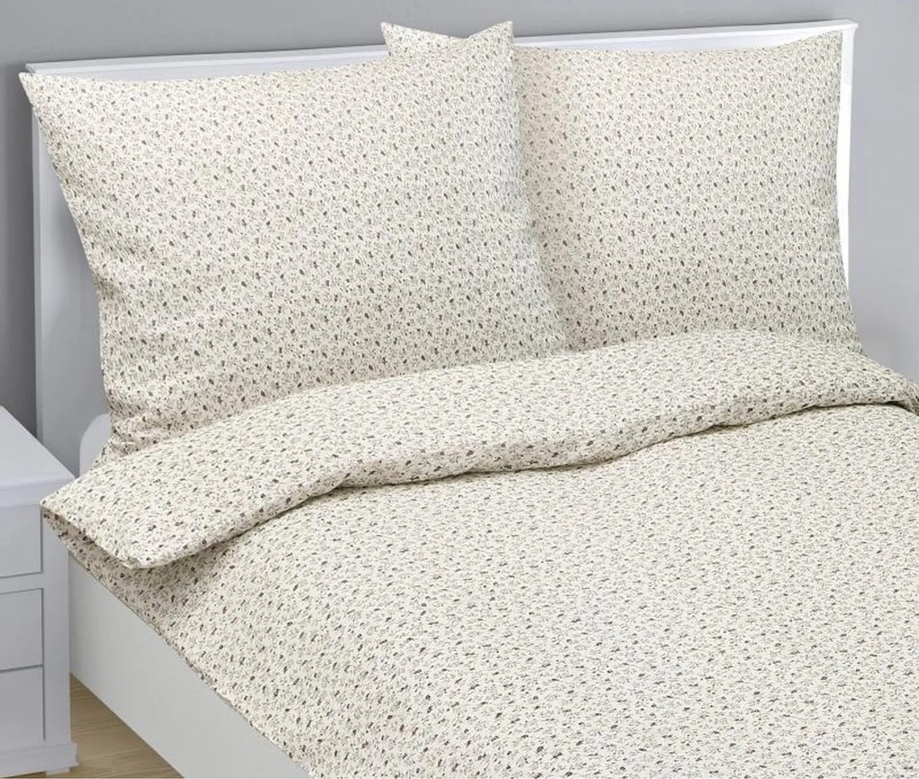 Povlečení krepové Béžová 80/432 - 140x200, 70x90 cm