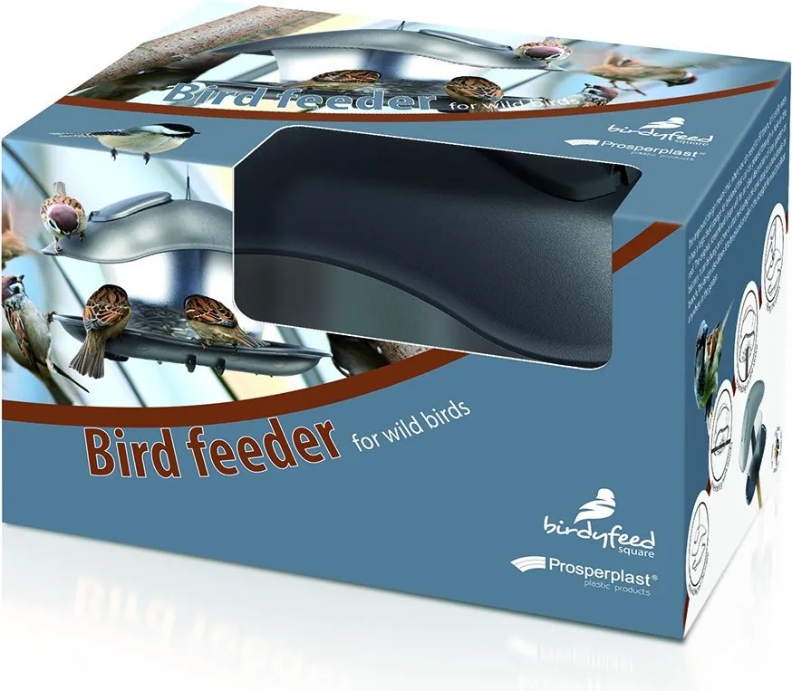 Krmítko pro ptáčky BirdieFood 24,8 cm šedý kámen