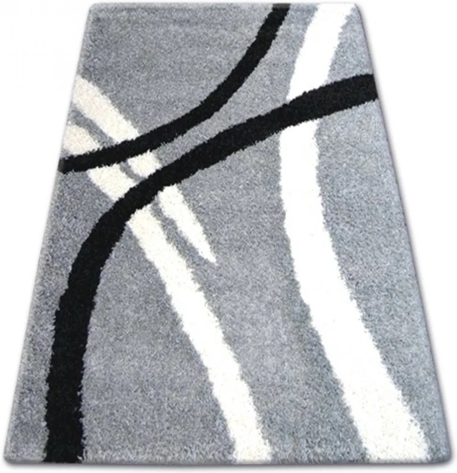 Kusový koberec Shaggy Blake šedý, Velikosti 80x150cm