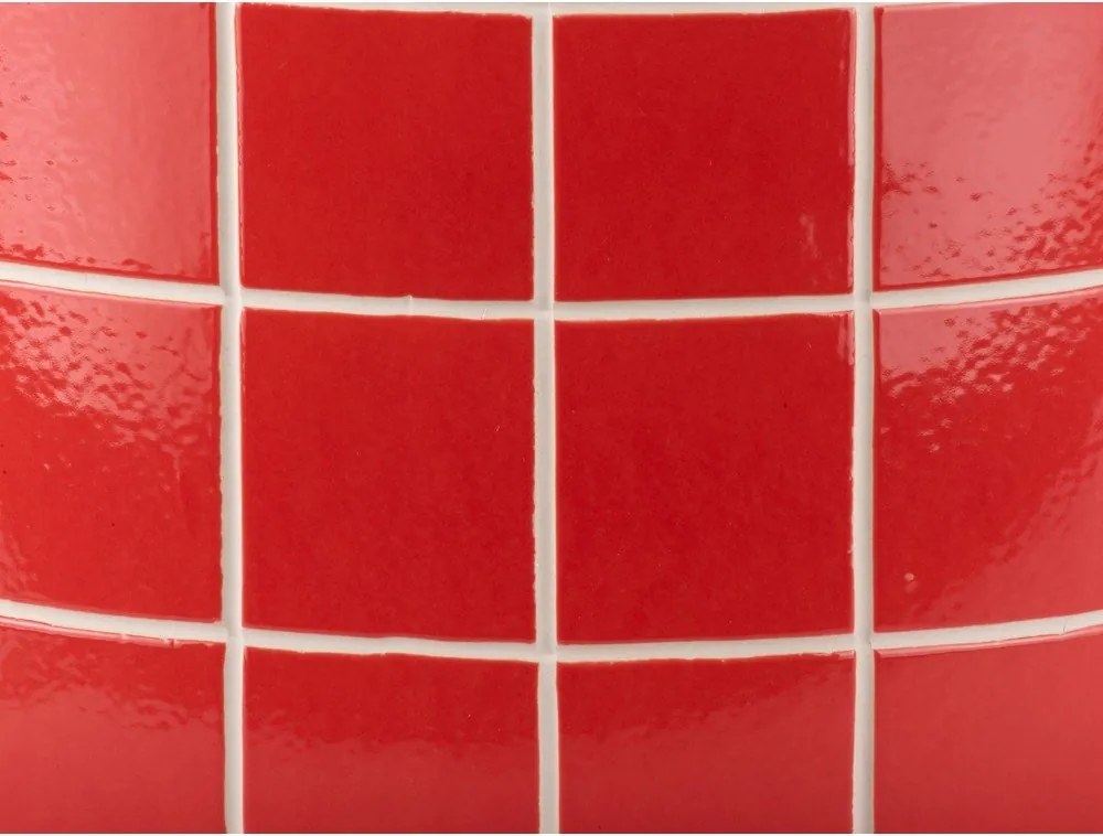 Keramický kulatý odkládací stolek ø 42 cm Retro Tiles – Leitmotiv